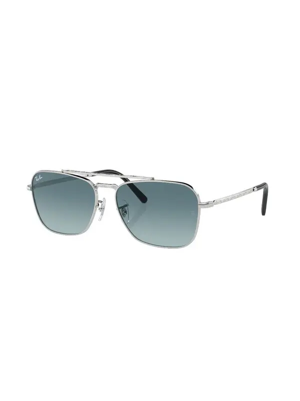 Ray-ban Caravan Square-frame Sunglasses - Silver
