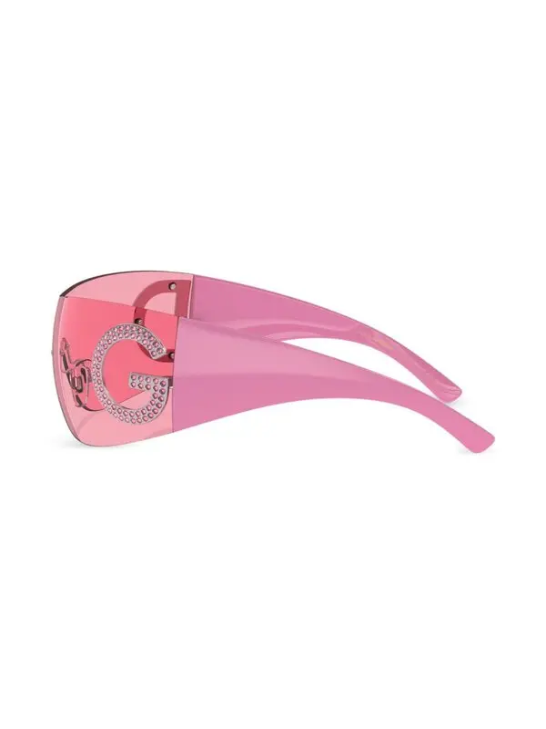 Dolce & Gabbana Re-edition Shield-frame Sunglasses - Pink