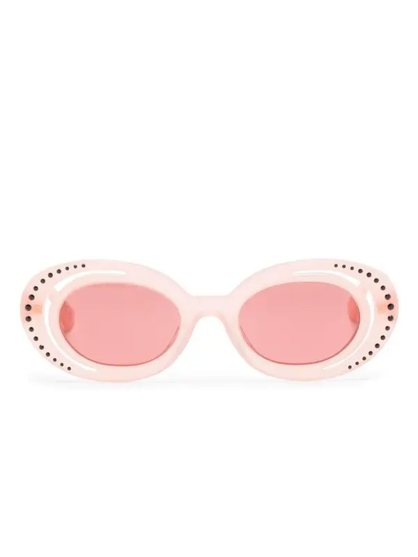 Marni Crystal-embellished Sunglasses - Pink