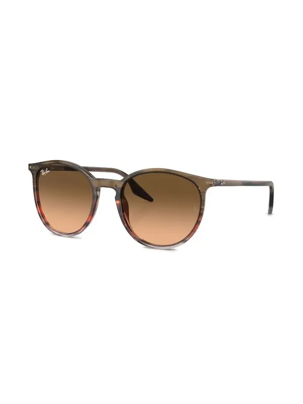 Ray-ban Oval-frame Sunglasses - Brown
