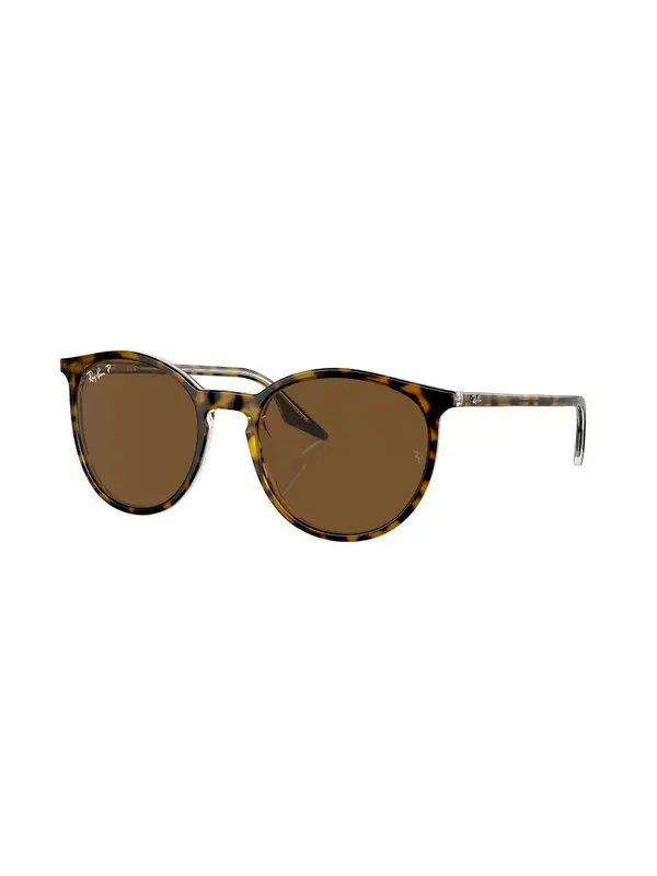 Ray-ban Logo-print Round-frame Sunglasses