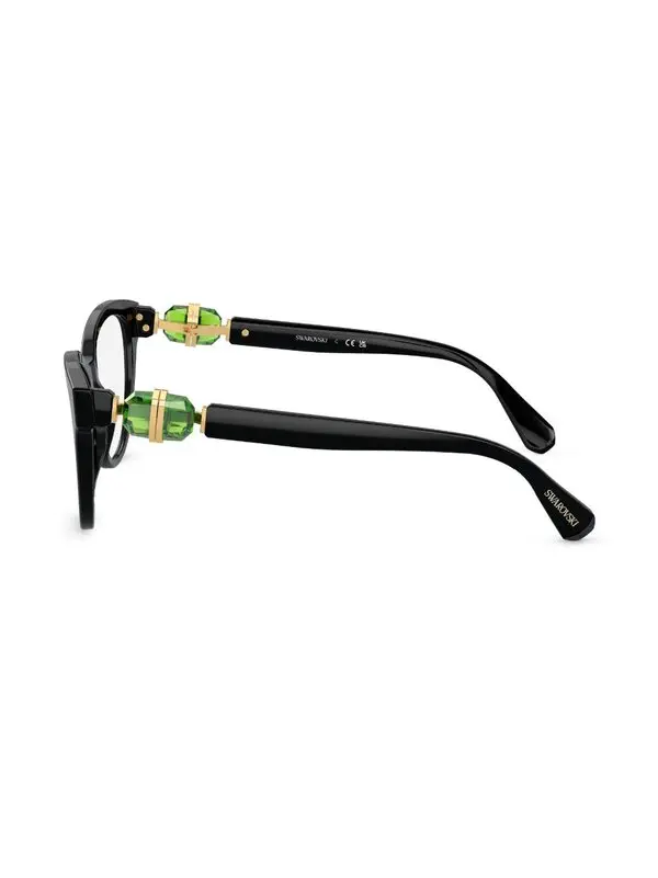 SWAROVSKI Hinged Cat-eye Glasses - Black