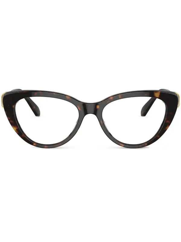 SWAROVSKI Hinged Cat-eye Glasses - Brown