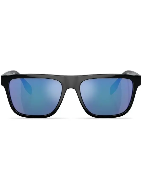 Burberry Logo Square-frame Sunglasses - Black
