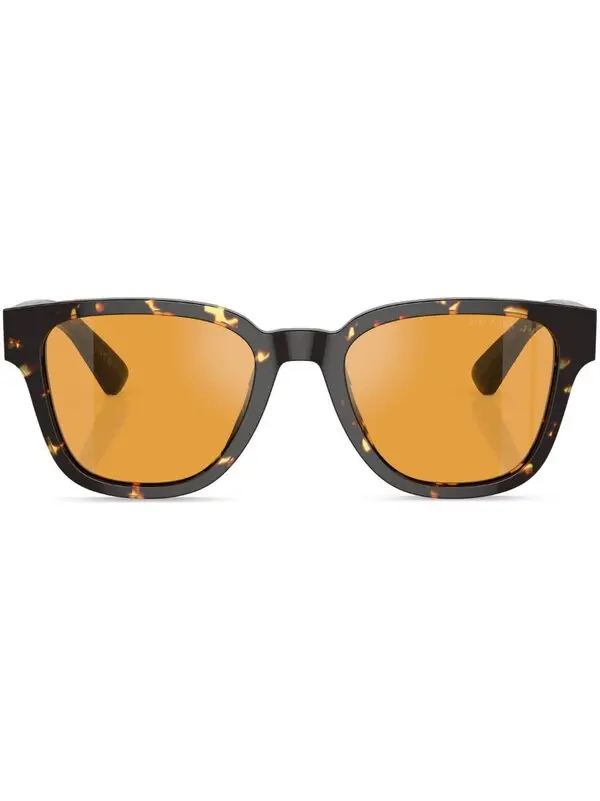 Prada Tortoiseshell-effect D-frame Sunglasses - Brown
