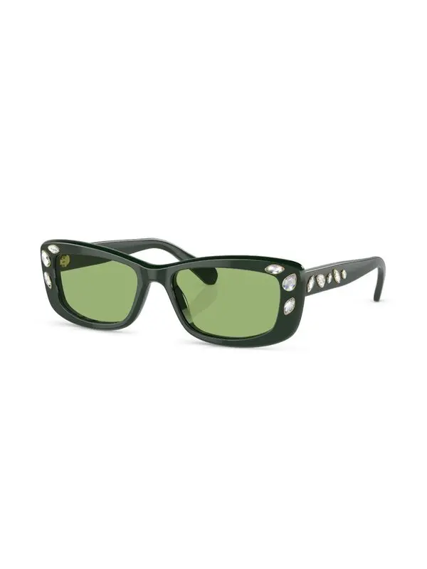 SWAROVSKI Crystal-embellished Sunglasses - Green