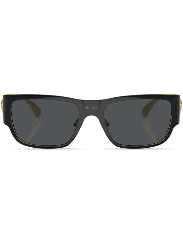 Versace Rectangle-frame Sunglasses - Black