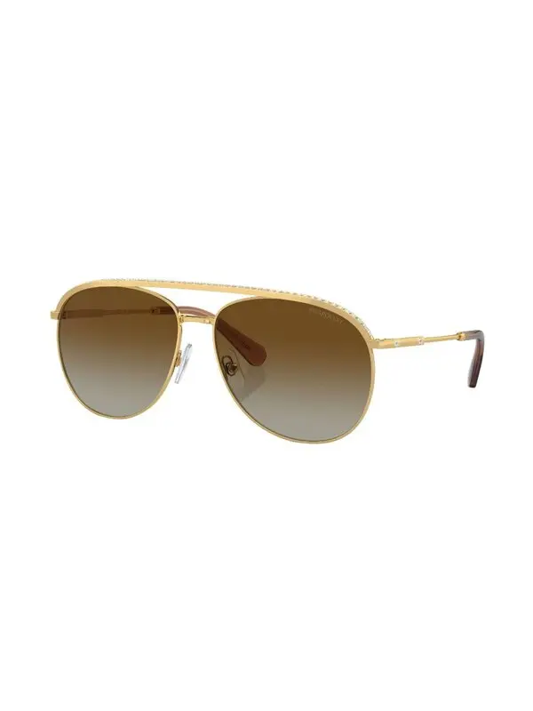 SWAROVSKI Crystal-embellished Aviator Sunglasses