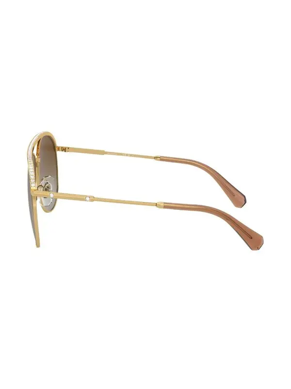 SWAROVSKI Crystal-embellished Aviator Sunglasses