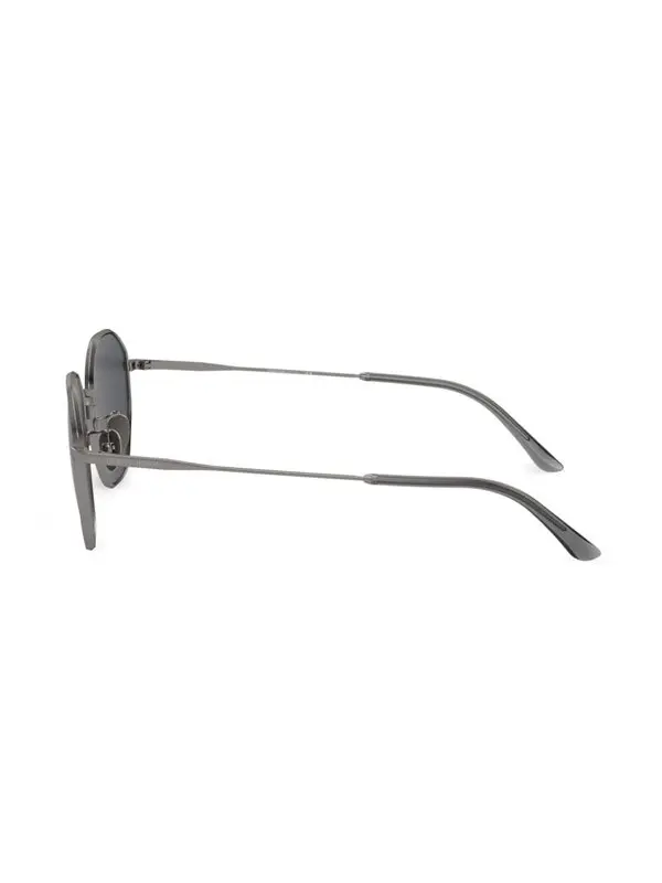 Giorgio Armani Geometric Frame Sunglasses - Grey