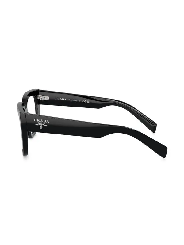 Prada Logo-lettering Square Frame Glasses