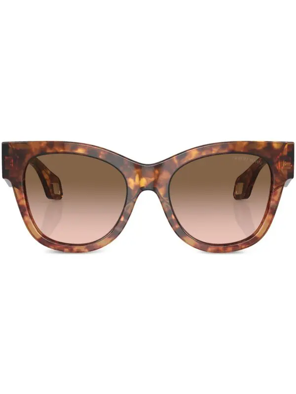 Giorgio Armani Cat-eye Frame Sunglasses - Brown