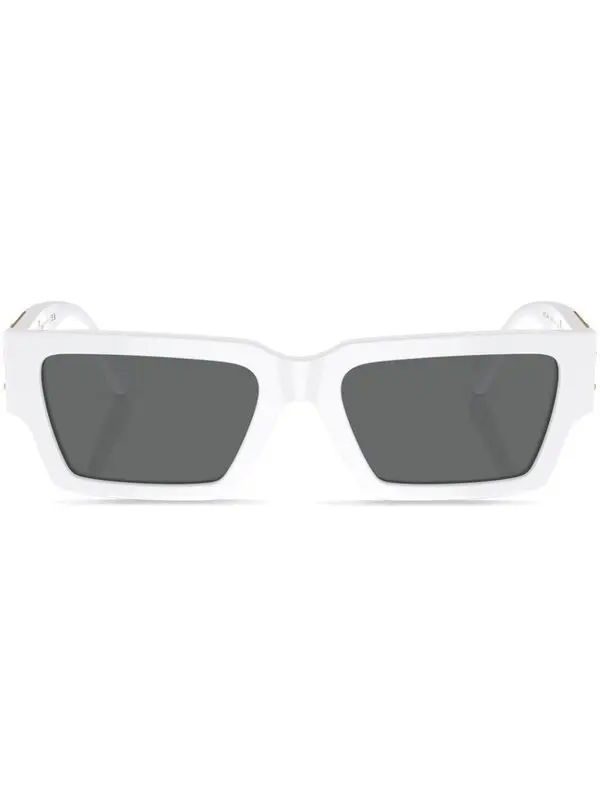 Versace Medusa Rectangle-frame Sunglasses - White