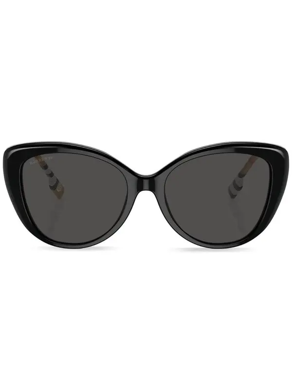 Burberry Vintage Check Cat-eye Sunglasses - Black