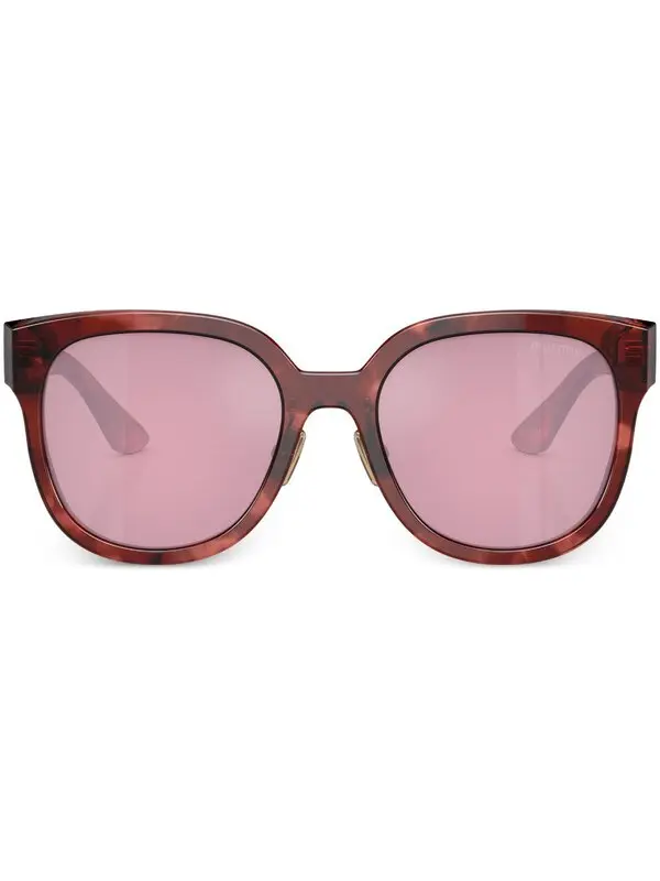 Miu Miu D-frame Sunglasses - Red
