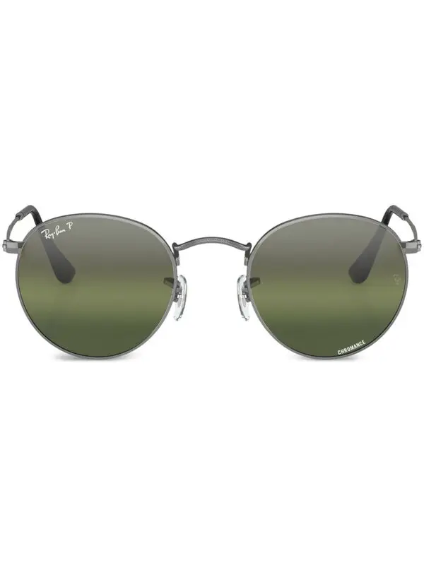 Ray-ban Round Metal Chromance Sunglasses - Grey