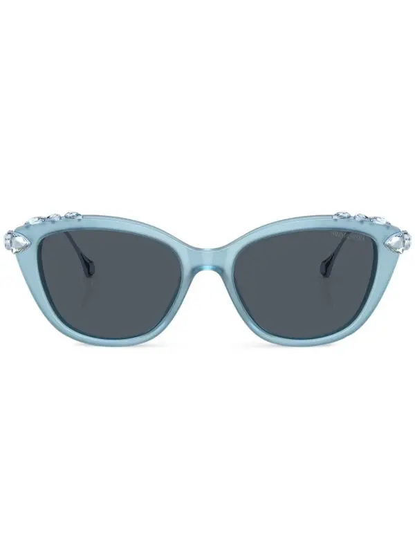 SWAROVSKI Crystal-embellished Cat-eye Sunglasses - Blue