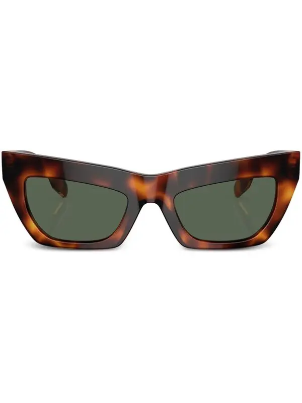 Burberry Tb-motif Cat-eye Sunglasses - Green