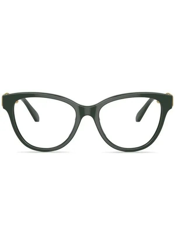 SWAROVSKI Crystal-embellished Cat-eye Frame Glasses - Green