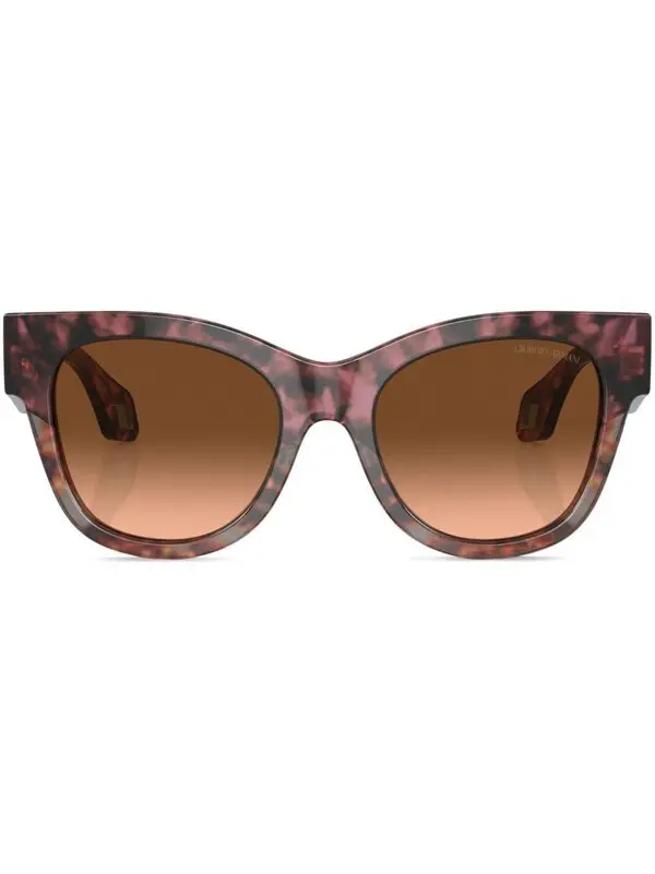 Giorgio Armani Cat-eye Frame Sunglasses - Brown