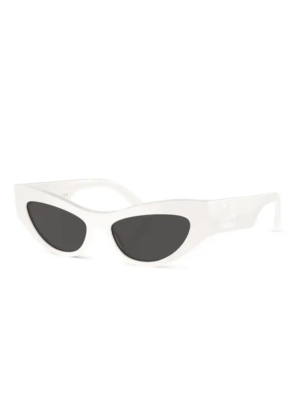 Dolce & Gabbana Oval-frame Sunglasses - White