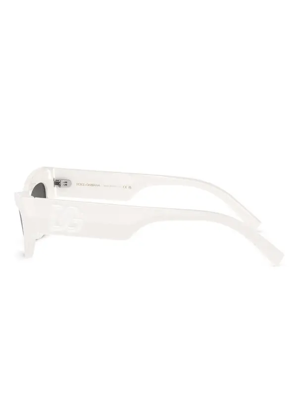 Dolce & Gabbana Oval-frame Sunglasses - White