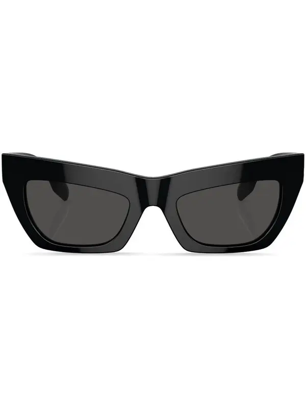 Burberry Tb-motif Cat-eye Sunglasses - Black