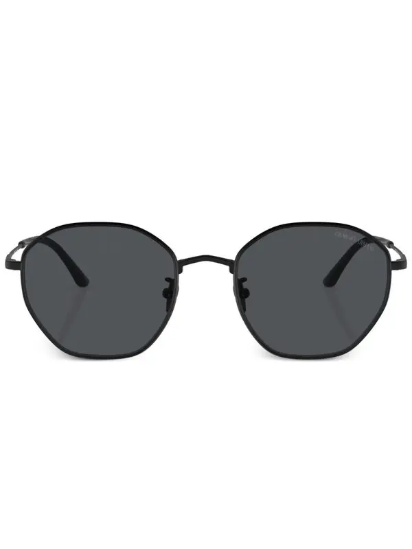 Giorgio Armani Geometric Frame Sunglasses - Black