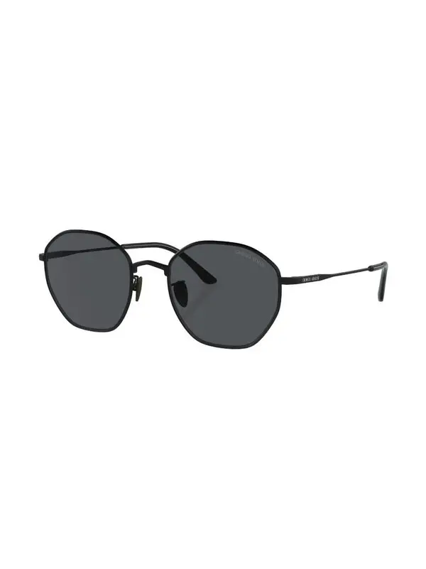 Giorgio Armani Geometric Frame Sunglasses - Black