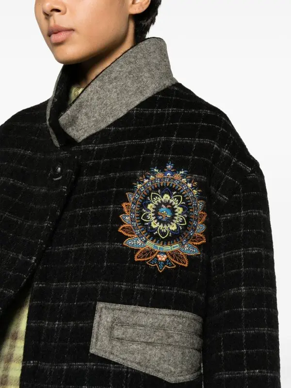 Etro Checked Cropped Jacket