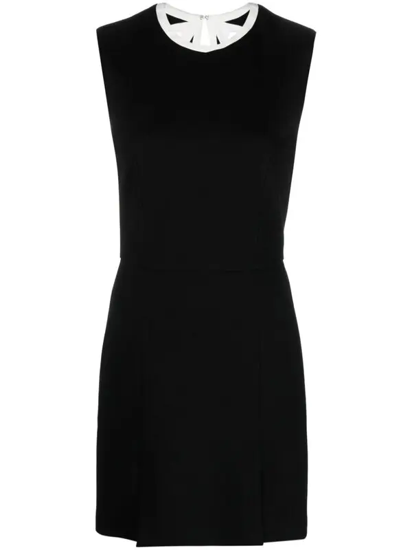 MSGM Cut-out Detail Mini Dress - Black