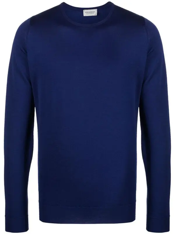 John Smedley Fine-knit Merino Wool Jumper - Blue