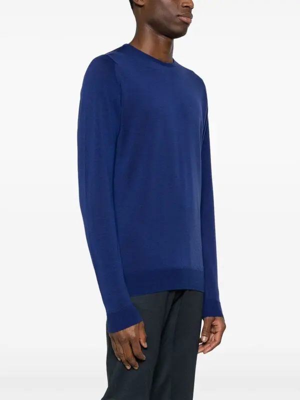 John Smedley Fine-knit Merino Wool Jumper - Blue