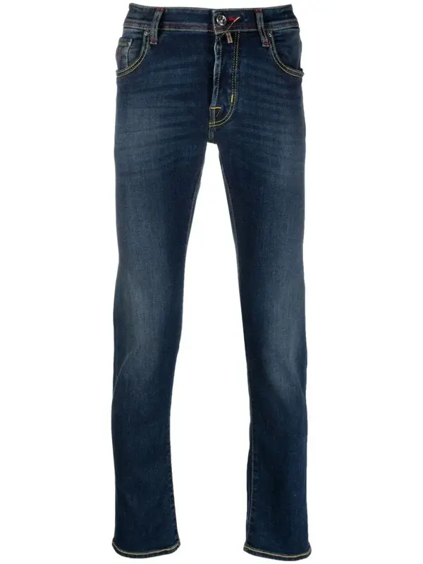 Jacob Cohen Skinny-leg Jeans With Logo Patch