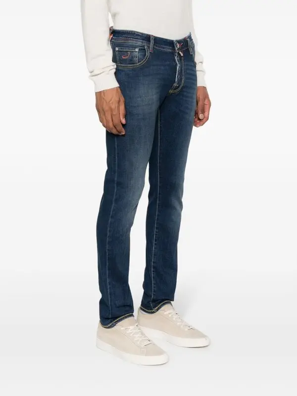 Jacob Cohen Skinny-leg Jeans With Logo Patch