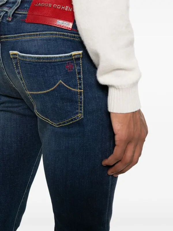 Jacob Cohen Skinny-leg Jeans With Logo Patch