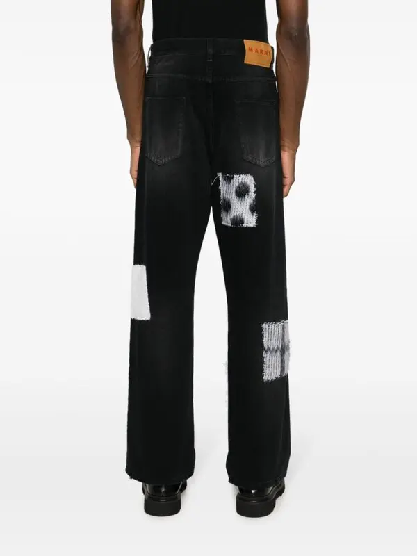 Marni Patch-detail Straight-leg Jeans