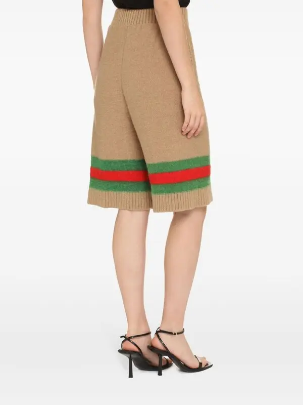 Gucci Web Stripe Jacquard Knit Shorts