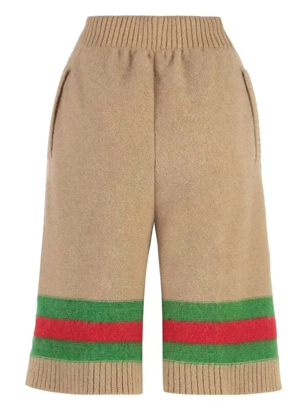 Gucci Web Stripe Jacquard Knit Shorts