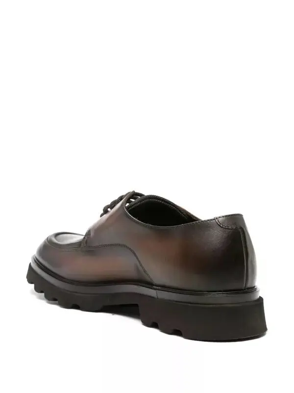 DOUCAL'S Burnished-finish Leather Loafers