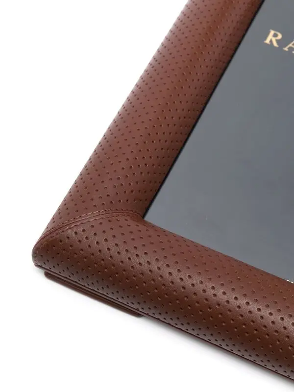 Ralph Lauren Durham Perforated Leather Photo Frame