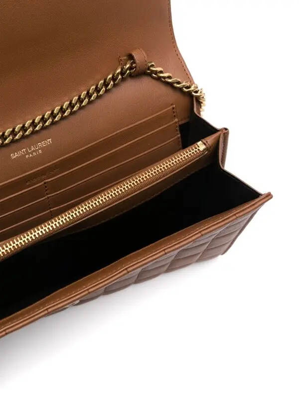 Saint Laurent Cassandre Matelassé Logo-plaque Clutch Bag