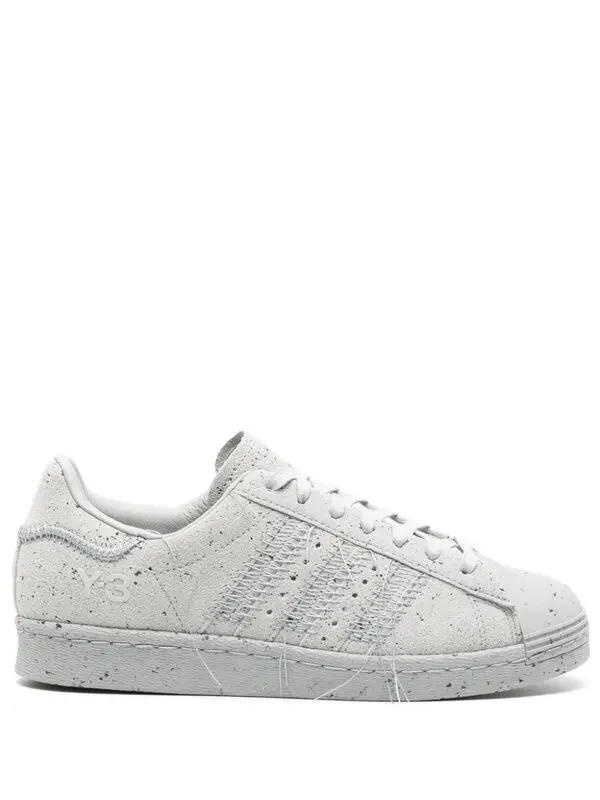 Y3 Superstar Exposed-seam Sneakers - Grey