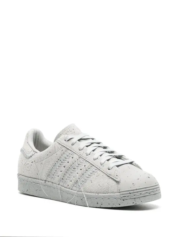 Y3 Superstar Exposed-seam Sneakers - Grey