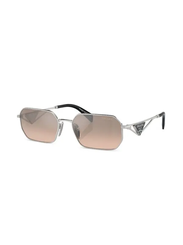 Prada Rectangle-frame Sunglasses - Gold