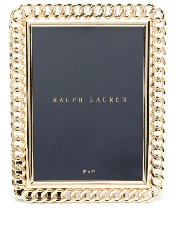 Ralph Lauren Blake 5x7 Chain-trim Frame - Gold