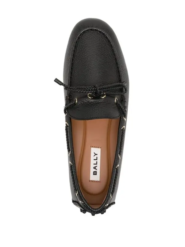 Bally Tie-fastening Leather Loafers