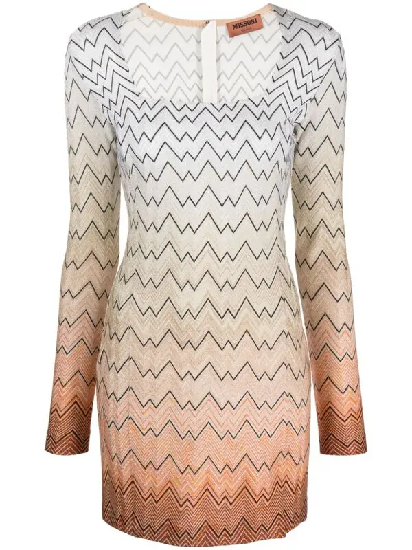 Missoni Zigzag Intarsia-knit Minidress