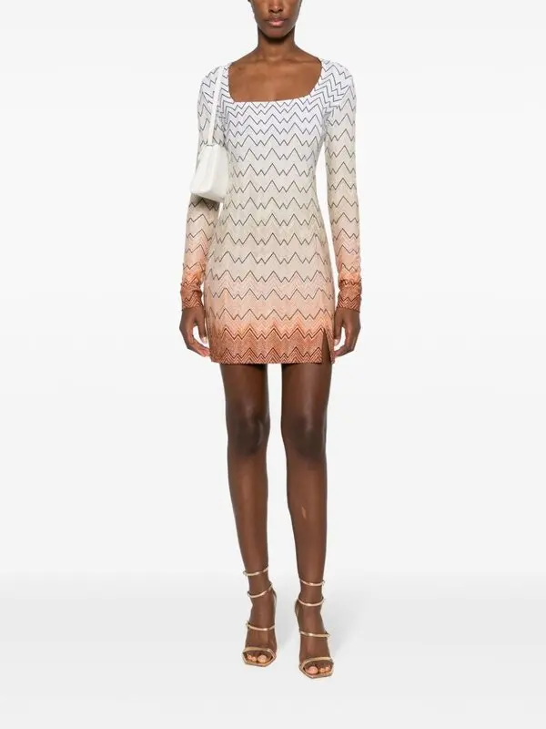 Missoni Zigzag Intarsia-knit Minidress