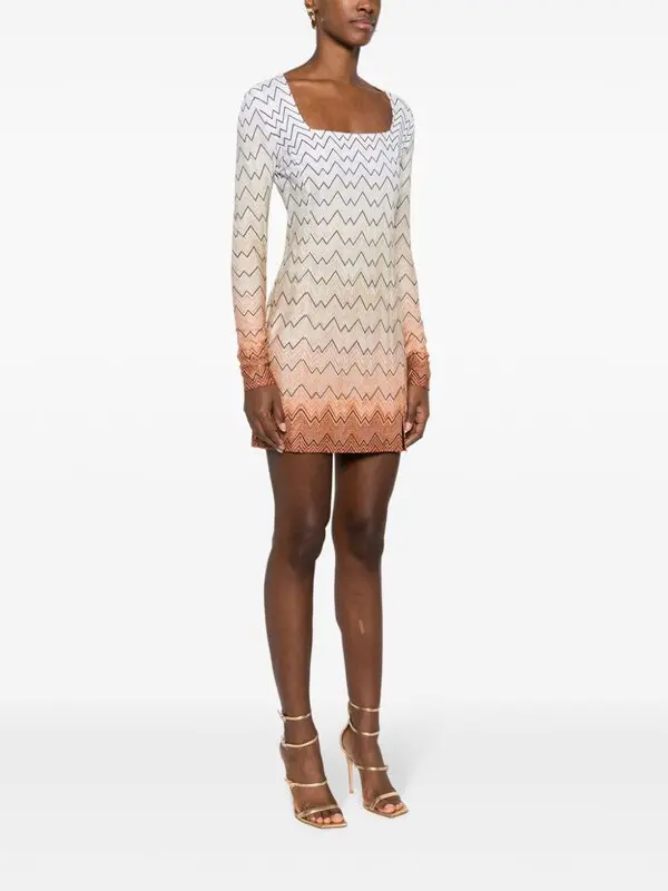 Missoni Zigzag Intarsia-knit Minidress